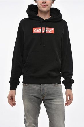 Diesel Brushed Cotton Hoodie with Printed Logo size 3xl