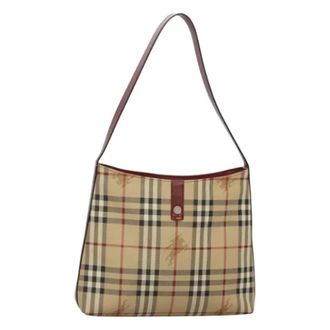 Burberry Pre-owned Cuir sacs-main - Femme - Pre-owned - Beige - Taille: ONE Size