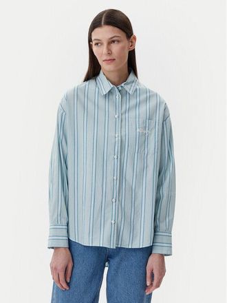 Napapijri Hemd G-Nice NP0A4IFO Himmelblau Loose Fit