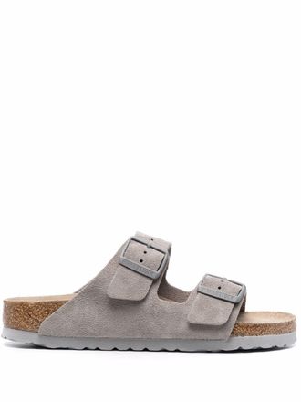 Birkenstock sandales Arizona en daim - Gris