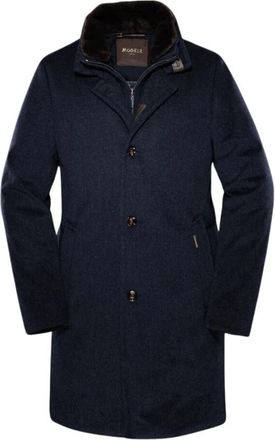 Moorer Homme, Manteaux, Bleu, Taille: 3XL Bond-Fur-Cs Jacket
