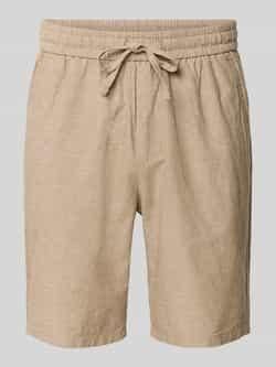 Only & Sons Regular Fit Bermudas aus Baumwoll-Leinen-Mix Modell LINUS