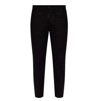 Dsquared2 Schwarze Jeanshose Mit Bullenabzeichen