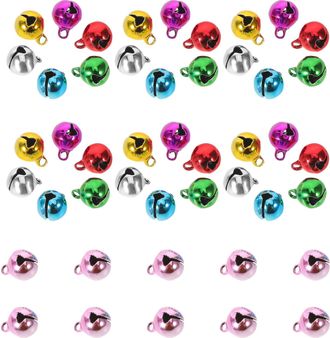 IFUNDOM 200 Kleine Metallgl&ouml;ckchen mit &Ouml;se 8mm f&uuml;r Selbstgemacht Schmuck Haustieranh&auml;nger Weihnachtsdekoration