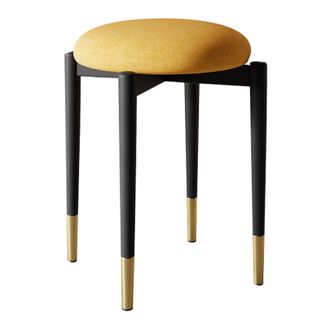 Generic Barhocker aus technischem Stoff, K&uuml;chen- und Esszimmerstuhl, Schminktischhocker mit 4 stabilen Metallbeinen, 29 cm x 46 cm