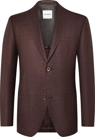 Roy Robson Sakko aus einem Schurwoll-Mix mit Seide und Leinen, Regular Fit in