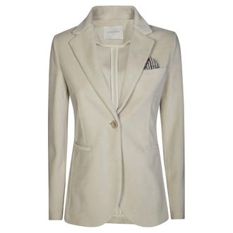 Circolo 1901 Femme, Vestes, Beige, Taille: 44 FR Veste Velours à Boutonnière Simple