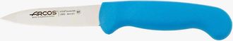 Arcos K&uuml;chenmesser Edelstahl Nitrum - Obst und Gem&uuml;se Sch&auml;len - 80 mm Klinge - Polypropylen Griff Blau - Serie 2900