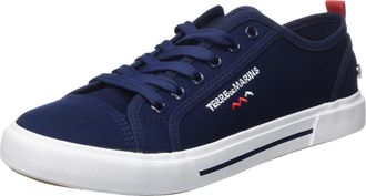 Terre de Marins Damen Sisto Sneaker, Marineblau, Rot, 39 EU