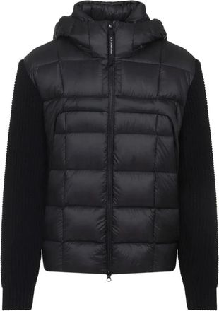 C.P. Company Merino/Nylon Mixed Goggle Knit - - Jackets - Herren - Schwarzk - M