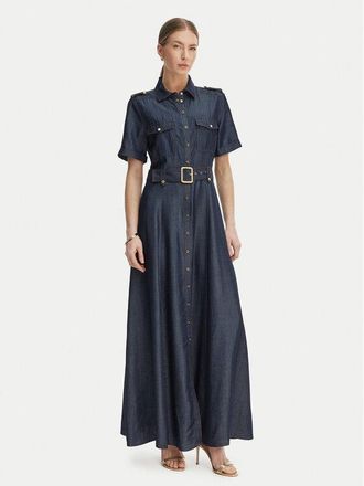 Guess Hemdkleid G6GK60 D1056 Dunkelblau Classic Fit
