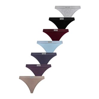 Karl Lagerfeld Days of the Week Tanga - 7er-Pack - - Underwear - Damen - Mehrfarbig - L