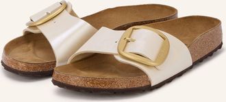 Birkenstock Pantoletten Madrid Big Buckle weiss