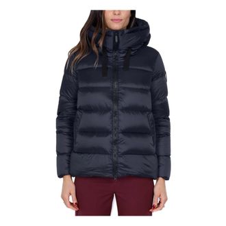 Bomboogie Femme, Vestes, Bleu, Taille: 38 FR Short Puffer Jacket