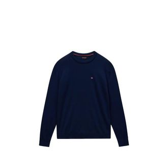 Napapijri Pull droit Decatur 2.0 &agrave; logo brod&eacute; en coton