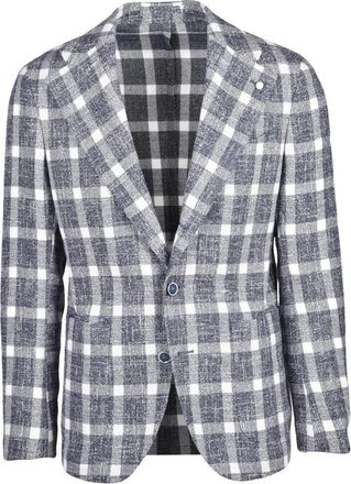 Luigi Bianchi Mantova Homme, Vestes, Multicolore, Taille: M Blazer Stondato