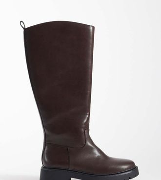 London Rebel Clove - Bottes chunky hauteur genou - Marron