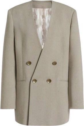 Alberta Ferretti Femme, Vestes, Gris, Taille: 36 FR Blazers