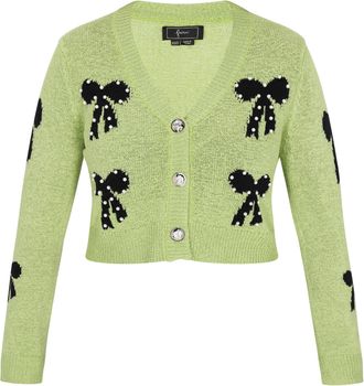 Faina Strickjacke Frauen Gr&uuml;n