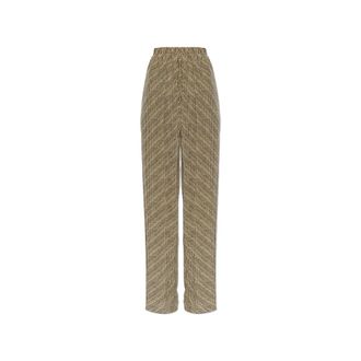 Balenciaga Seiden-Hose mit weitem Bein - - Trousers - Damen - Beige - S