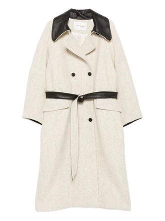 Mark Kenly Domino Tan manteau en laine Cibel à boutonnière croisée - Tons neutres