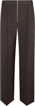 Patrizia Pepe Pantalon Structur&eacute; Boucl&eacute; - Femme - Pantalons - Brun - Taille: 42 FR