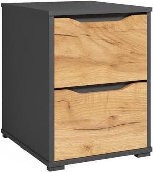 Vicco Chevet Ruben, Ch&ecirc;ne de Force dor&eacute;, 40x53.6cm avec tiroirs