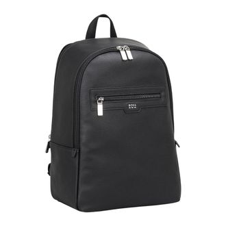 HUGO BOSS Homme, Sacs, Noir, Taille: ONE Size Sac &agrave; dos en similicuir