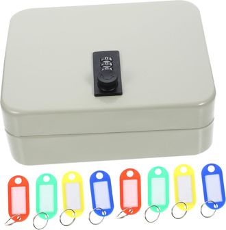 DOITOOL Wandmontierte Schlüsselbox aus Stabilem Eisen mit Zahlenschloss Großer Kapazität zur Schlüsselorganisation Sicherer Aufbewahrung Einfache Installation