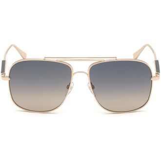 Tom Ford FT0669 JUDE Lunettes de soleil, Or/Fum&eacute;e, 60 mm