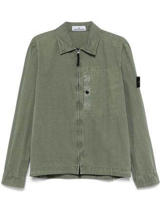 Stone Island chemise à patch Compass - Vert