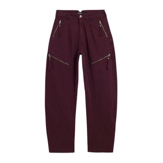 Desigual Rei&szlig;verschl&uuml;sse an Hosen - - Trousers - Damen - Rot - S