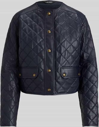 Lauren Ralph Lauren Cropped Lederjacke aus reinem Lammleder