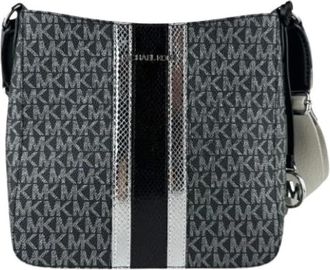 Michael Kors Sac bandouli&egrave;re en toile enduite Pre-owned - Femme - Pre-owned - Noir - Taille: ONE Size