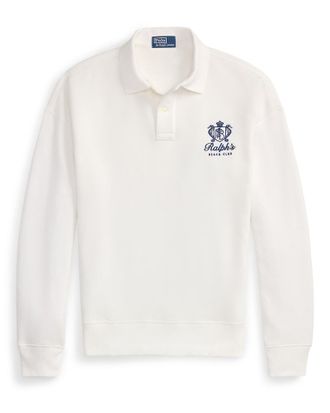Ralph Lauren Sweatshirt mit Polokragen und Label-Stickerei, Relaxed Fit in