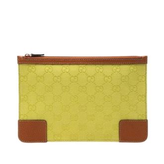 Gucci Sac pochette Pre-owned en toile GG - Femme - Pre-owned - Vert - Taille: ONE Size