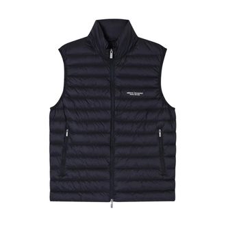 A|X Armani Exchange Homme, Vestes, Noir, Taille: M Veste sans manches rembourr&eacute;e en duvet avec fermeture &eacute;clair int&eacute;grale