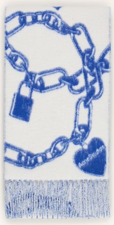 Acne Studios Schal Mit Alpaka weiss