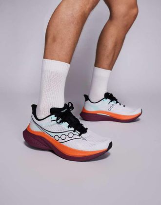 Saucony Endorphin Speed 5 - Baskets de course - Blanc/carmin-Multicolore