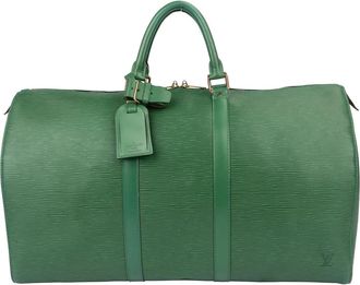 Louis Vuitton Crossbody Bags - Louis Vuitton Green Epi Leather Keepall 50 - Gr. unisize - in Gr&uuml;n - f&uuml;r Damen
