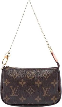 Louis Vuitton Pre-owned Mini Pochette Accessoires - Femme - Pre-owned - Brun - Taille: ONE Size
