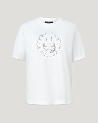 Belstaff T-shirt Graphique Phoenix Pour Femme Cotton Jersey Blanc Xs