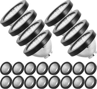 OSALADI Solarbetriebene LED Tieraugen Lampenschirme 53cm Kunststoff Schwarz Gartendeko Zubeh&ouml;r Automatische Au&szlig;enbeleuchtung f&uuml;r Terrasse und Rasen Wiederverw