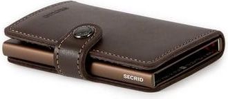 Secrid Mini porte-cartes en cuir grain&eacute; m&eacute;lang&eacute;