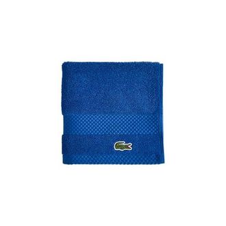 Lacoste Heritage Supima Gant de Toilette en Coton, Bleu de mer, 33 x 33 cm