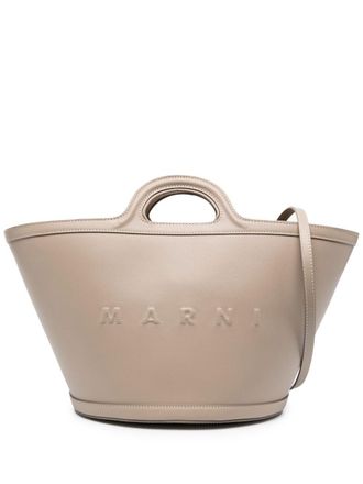 Marni Gro&szlig;e Tropicalia Handtasche - Braun
