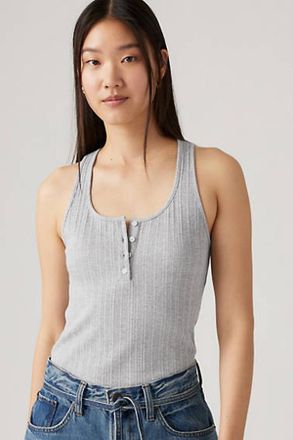 Levi's D&eacute;bardeur Maille C&ocirc;tel&eacute;e Vacationer - Femme - Gris / Starstruck Heather Grey - XS