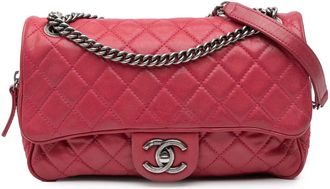 Chanel Hobo Bags - Small Quilted Iridescent Calfskin Shiva Flap - Gr. unisize - in Rot - für Damen
