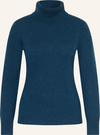Darling Harbour Darling Harbour Rollkragenpullover Aus Cashmere blau