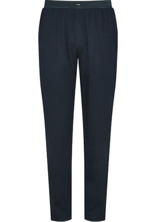 Mey Mey Herren Pyjamahose blau Baumwolle unifarben